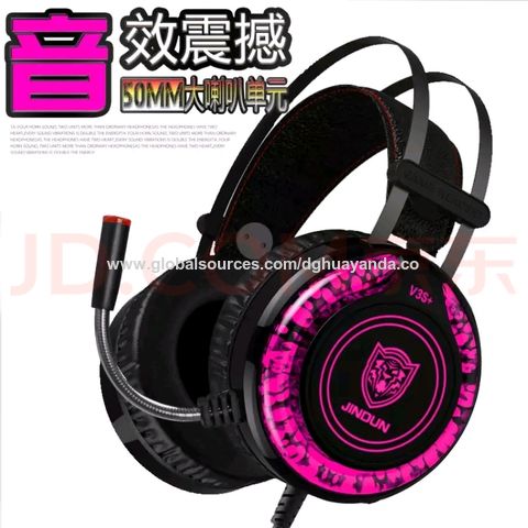 China JINDUN RGB LED Wired Gaming Headset for PC/ PS 4 / X box One ...