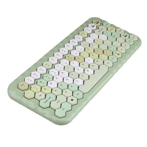 China Factory directly sales PC Keyboard with colorful honeycomb ...