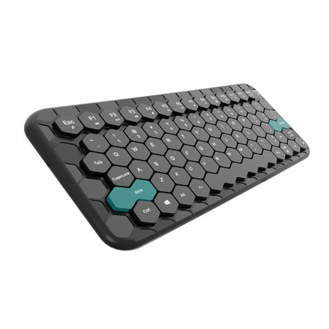 China Factory directly sales PC Keyboard with colorful honeycomb ...