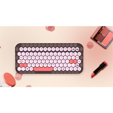 China Hot sales computer keyboard with mix-colored hexagon keyboard on ...