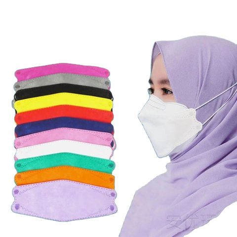 China KF94 fish mask, Muslim mask, a variety of colors, a variety of ...