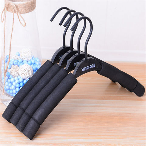 China Clothing store foam plastic clothes hanging color bendable sponge ...