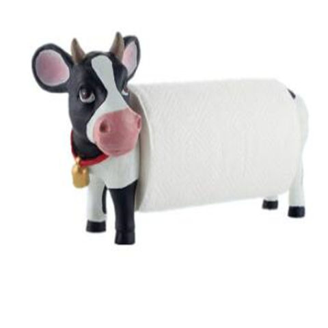 China Cow bathroom accessories tissue holder custom shaped ceramic ...