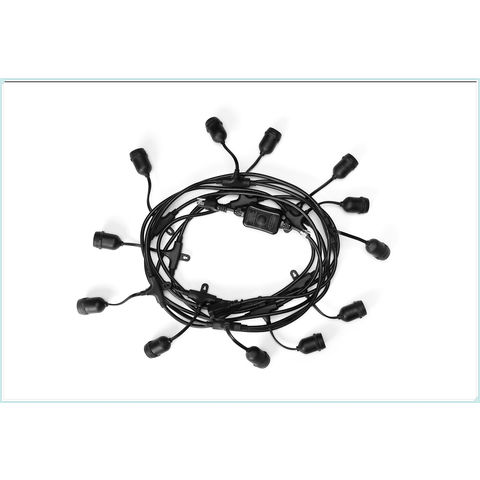 China E27 E26 Sockets Commercial Grade LED String Lights RGB ...