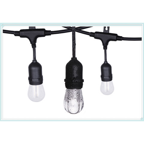 China E27 E26 Sockets Commercial Grade LED String Lights RGB ...