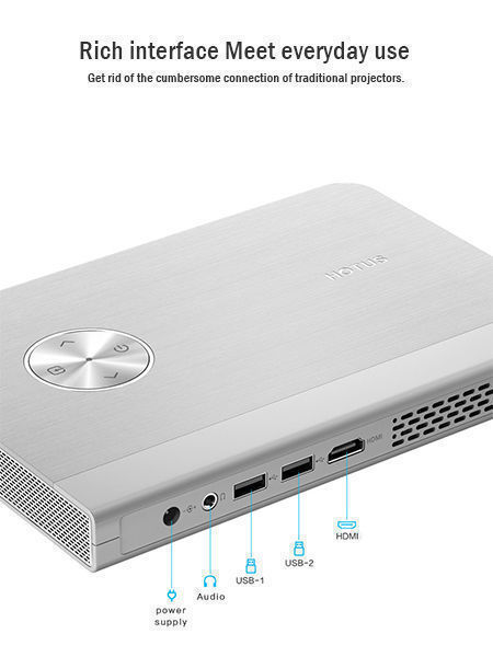 China Smart small office projector wireless same-screen keystone ...