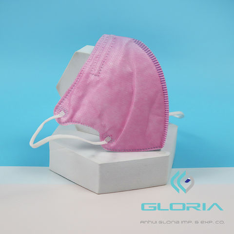 China Multi-color portable disposable KN95 folding mask for kids on ...