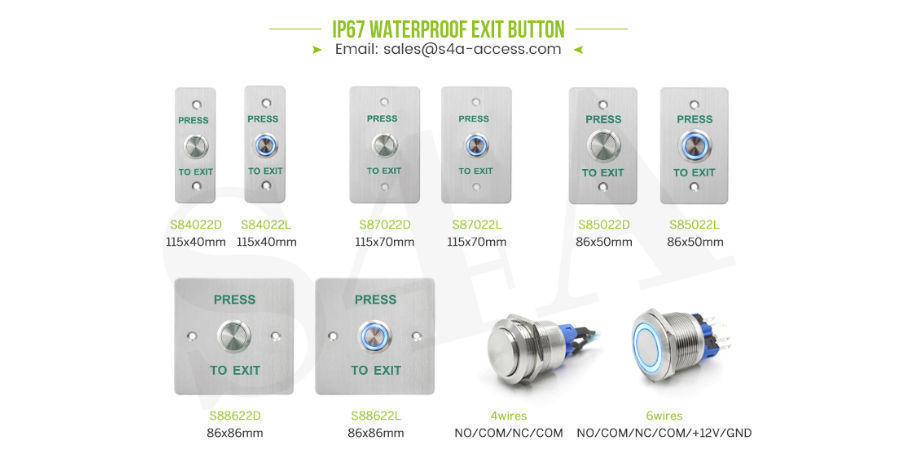 Aluminium alloy Emergency Door Release Key Switch with LED, Key Switch ...