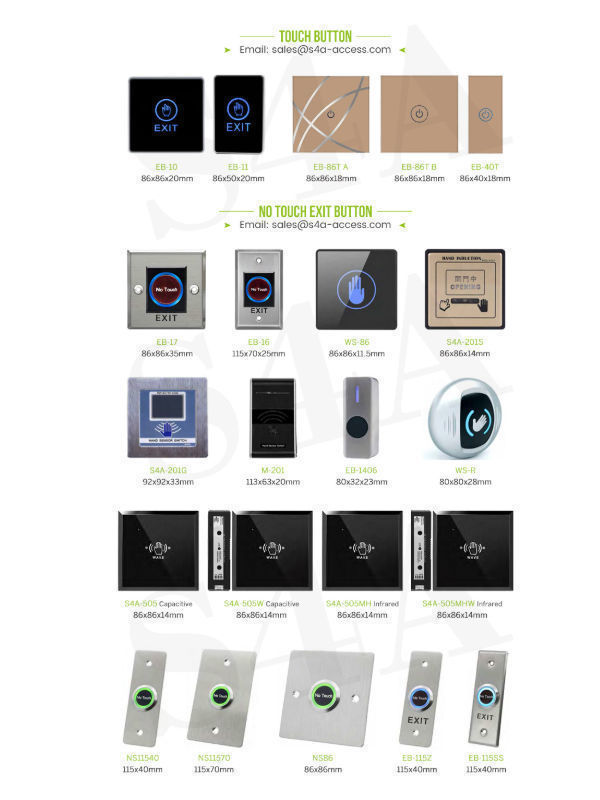 Aluminium alloy Emergency Door Release Key Switch with LED, Key Switch ...