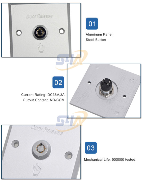 Aluminium alloy Emergency Door Release Key Switch with LED, Key Switch ...