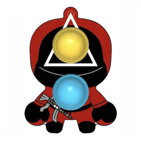 China Kawaii pop it fidget toy squid game fidget spinner push pop ...