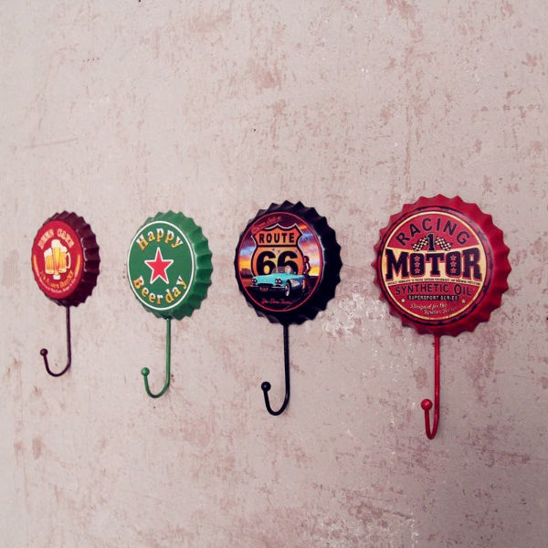 Beer Cap Tin Sign Hanging Crafts Decor Bar Garage Man Cave Wall Signs ...