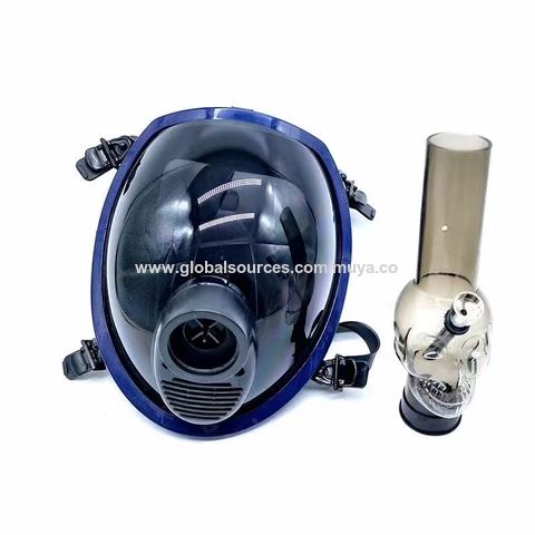 China Camouflage Skull Silicone Gas Mask with Acrylic Bong Smoking ...