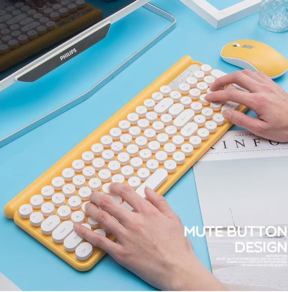 China Custom Diy Wireless keyboard And Mouse Typewriter PC Keyboard ...