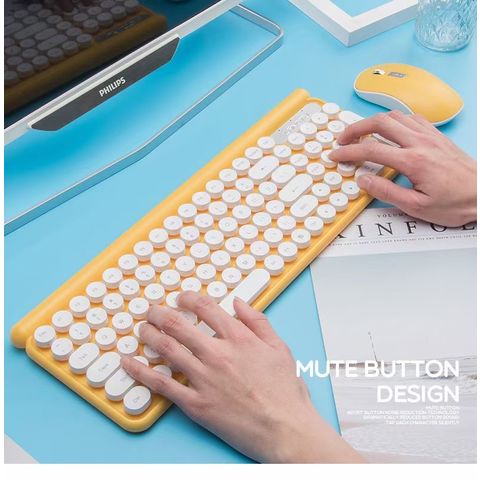 China Custom Diy Wireless keyboard And Mouse Typewriter PC Keyboard ...