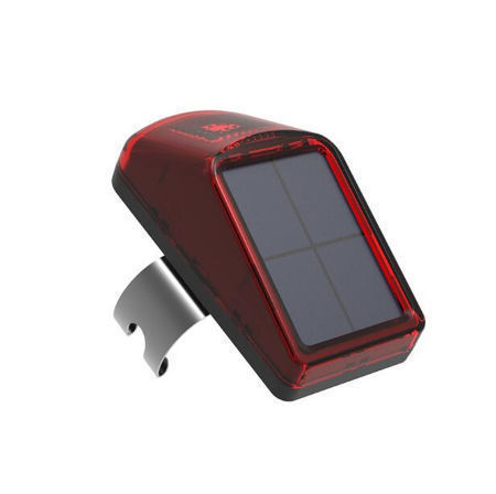 China Solar Energy LED Bicycle Tail Light Red Powered 2 LED Taillight ...