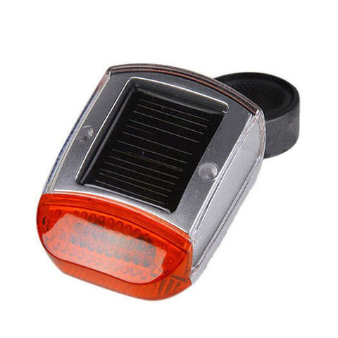 China Solar Energy LED Bicycle Tail Light Red Powered 2 LED Taillight ...