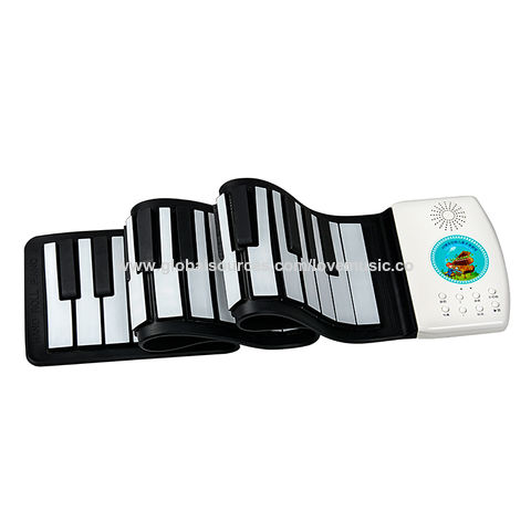 China Portable 49 Keys color keyboard Flexible Roll Up Piano Electronic Soft Keyboard Piano ...