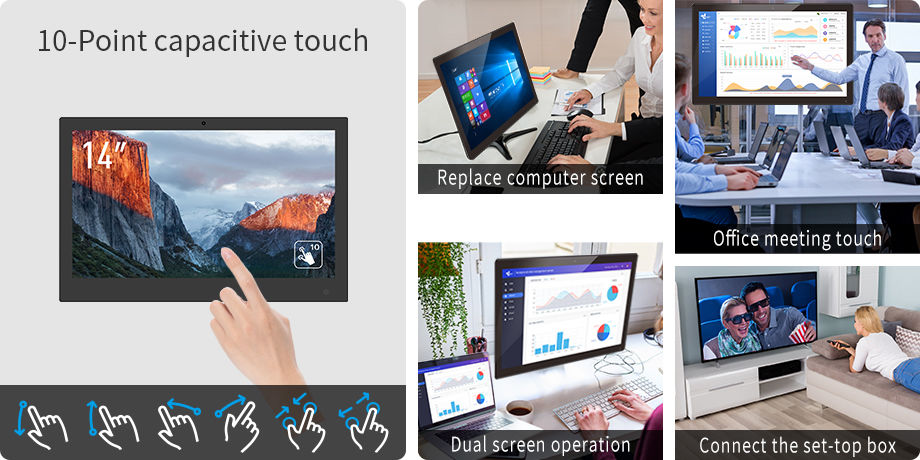 China Cheap 14.1" full HD panel Office meeting LED backlight front ...