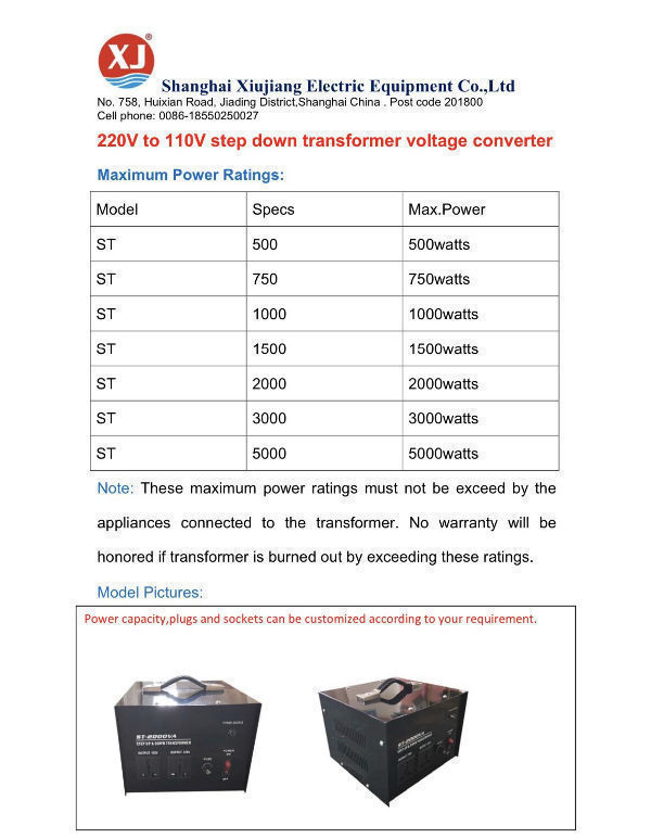 China Voltage Transformer, Voltage Converter 5000W 220V 110V on Global ...