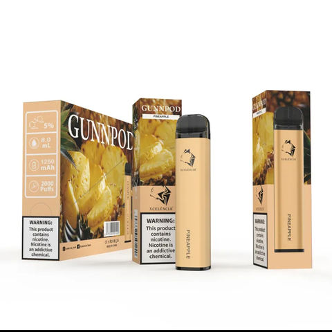 China GunnPod Cigarette Disposable E-cigarettes Device Kit 2000 Puffs ...