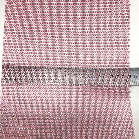 China Rhinestone Mesh fabric Fashionable rhinestone mesh trimming for ...