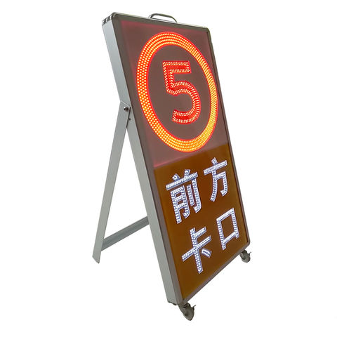 China Portable led display warning signs in hot sale on Global Sources ...