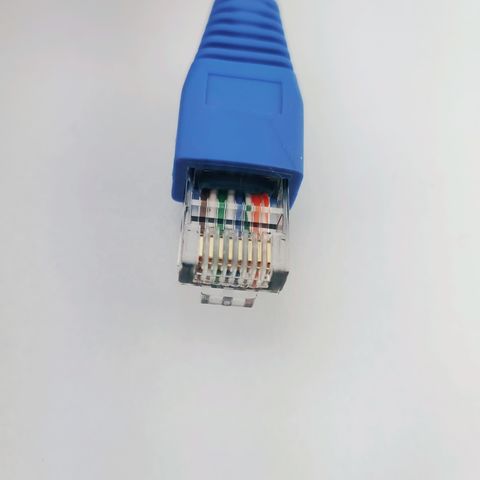 China Blue color CAT 5E Cable RJ11 RJ45 Plug Crystal joint Cable For ...