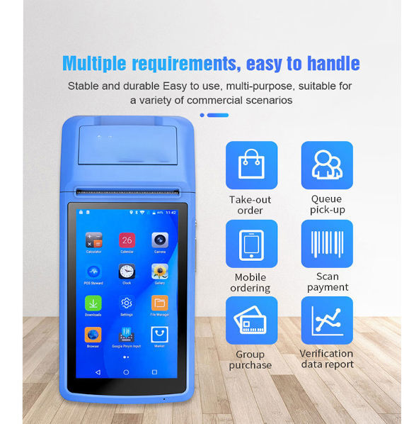 China Handheld Terminal Android Rugged PDA Barcode Camera Scanner Pos ...