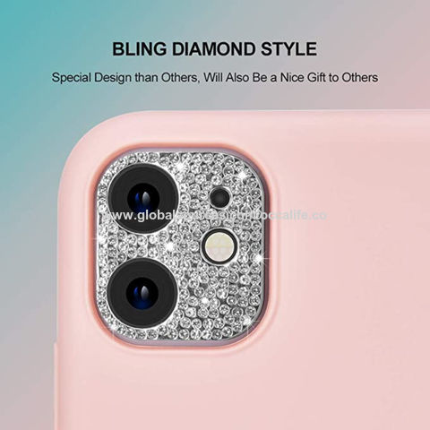 China Diamond Lens Protector Cover For iPhone 11 12 13 Pro Max Mini ...