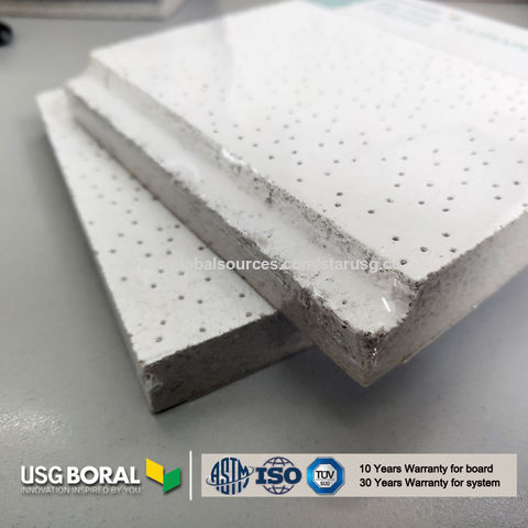 China USG Boral 14mm Pin Perf climaplus acoustical ceiling board on ...