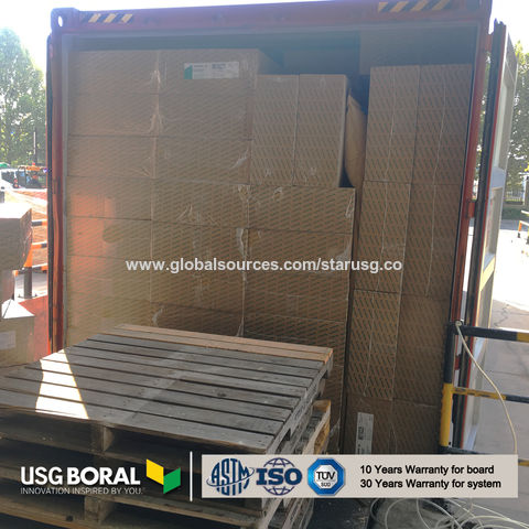 China USG Boral 16mm Pin Perf climaplus acoustical ceiling board on ...