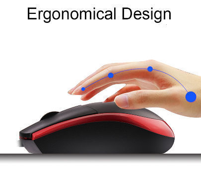 China 3 Buttons Optical Mice 1200DPI Wired Office Mouse Business Mice ...