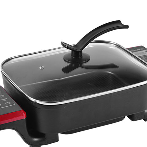 China Square Multifunction Cooking Electric Hot Pot Pan Cooker Aluminum ...