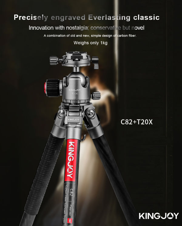 China Professional DSLR Camera Tripod KINGJOY C82 Lightweight and ...
