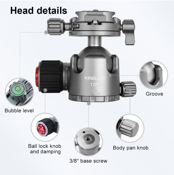 China Professional DSLR Camera Tripod KINGJOY C82 Lightweight and ...