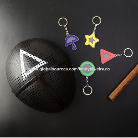 China Squid Game Halloween Keychains Fidget Toys for Korean Movie Squid ...