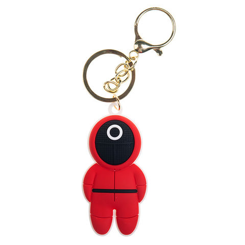 China Squid Game Keychain 2021 Hot Selling Soft PVC Masked Man Doll ...