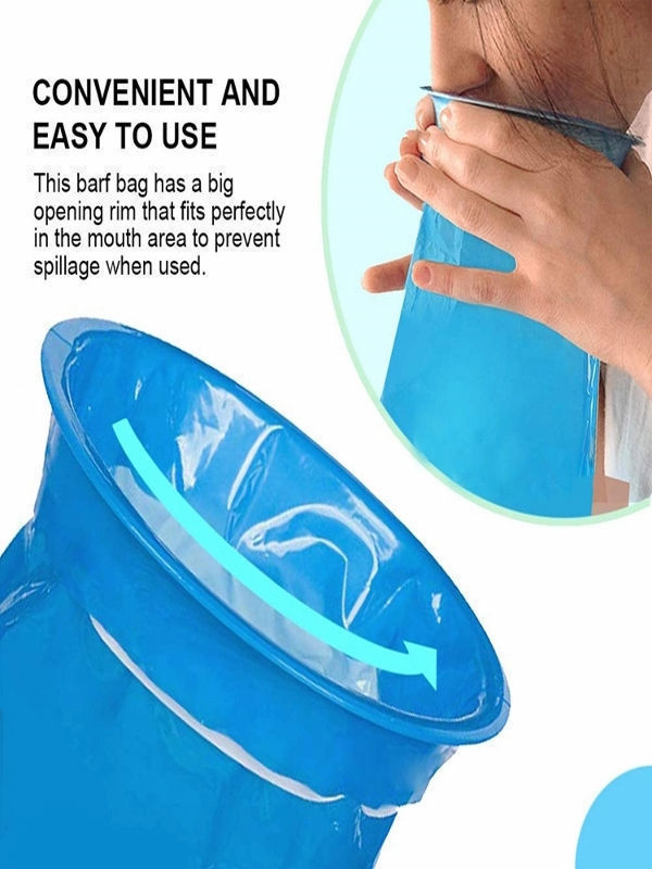 China PE Blue Waste Disposable Vomit Bags Emesis Disposable Vomit ...