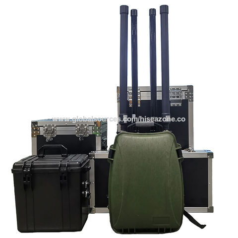 China Manpack DDS Jammer, anti drone, built-in battery, GPS, 2.4G, 5.8G ...