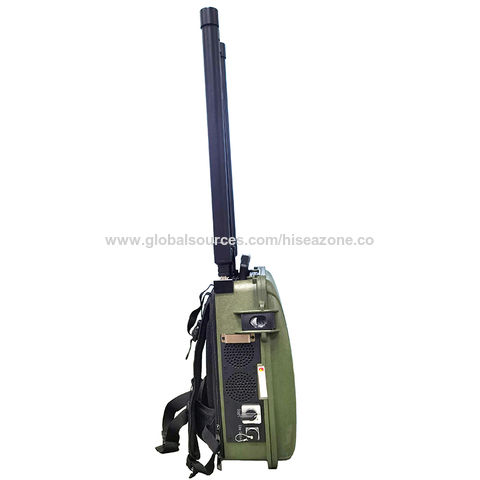 China Manpack DDS Jammer, anti drone, built-in battery, GPS, 2.4G, 5.8G ...