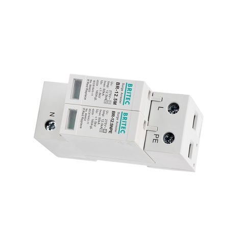 China 12.5kA TVSS Type 1+2 surge protector 1P+NPE electric surge ...