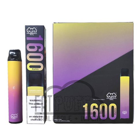 China Best Flavors Puff XXL disposable vape pen1600 Puffs,5% Nicotine ...
