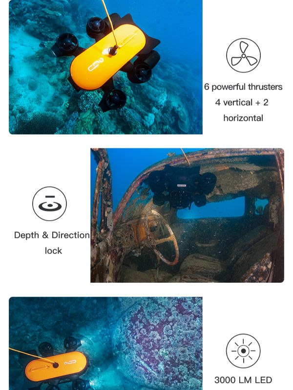 China Industrial and Rescue Use of sea drone T1 Pro underwater drone ...