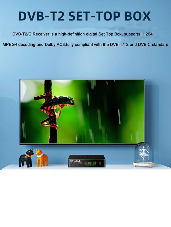 China Decoder DVB-T2/DVB C Digital TV Tuner TDT TV Receptor HD H.264 ...