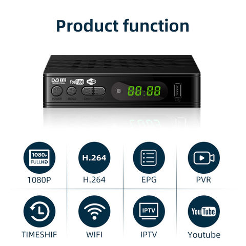 China Decoder DVB-T2/DVB C Digital TV Tuner TDT TV Receptor HD H.264 ...