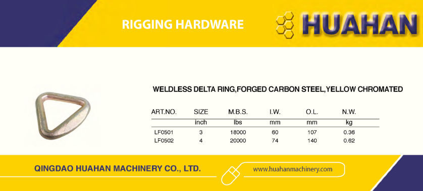 China Forged Delta Ring, Forged Carbon Steel, Yellow Chromate or Zinc ...