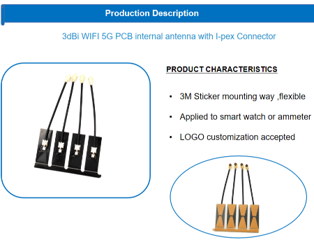 3DBI 5dbi 6dbi wifi 5g pcb antenna internal wifi antenna with ipex ...