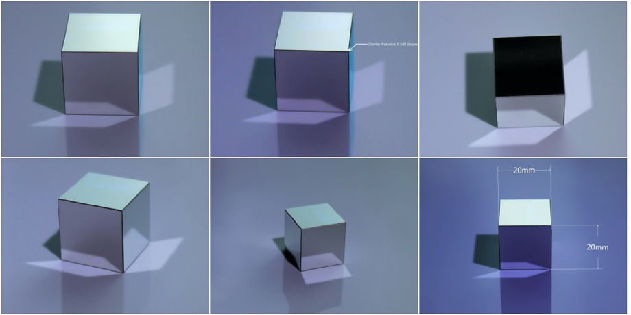 China Customized Optical Fused Silica/N-BK7 Glass Alignment Cubes ...