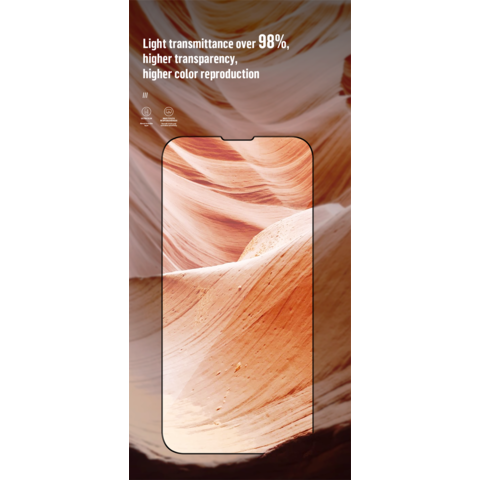 China Blueo 9H premium tempered glass silk printing full glue screen ...